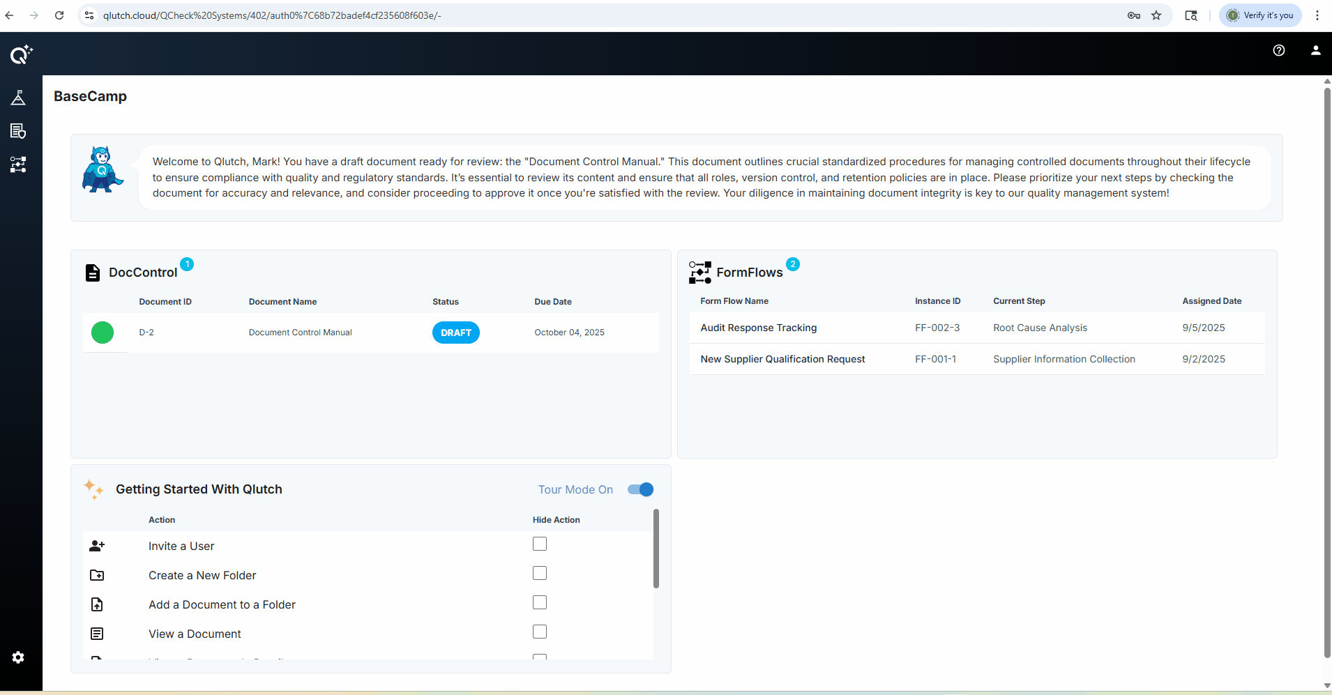 Launching and Completing a FormFlow