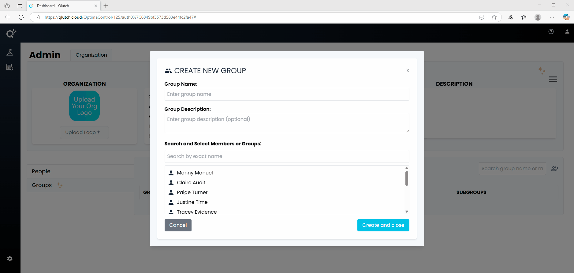 Creating Groups
