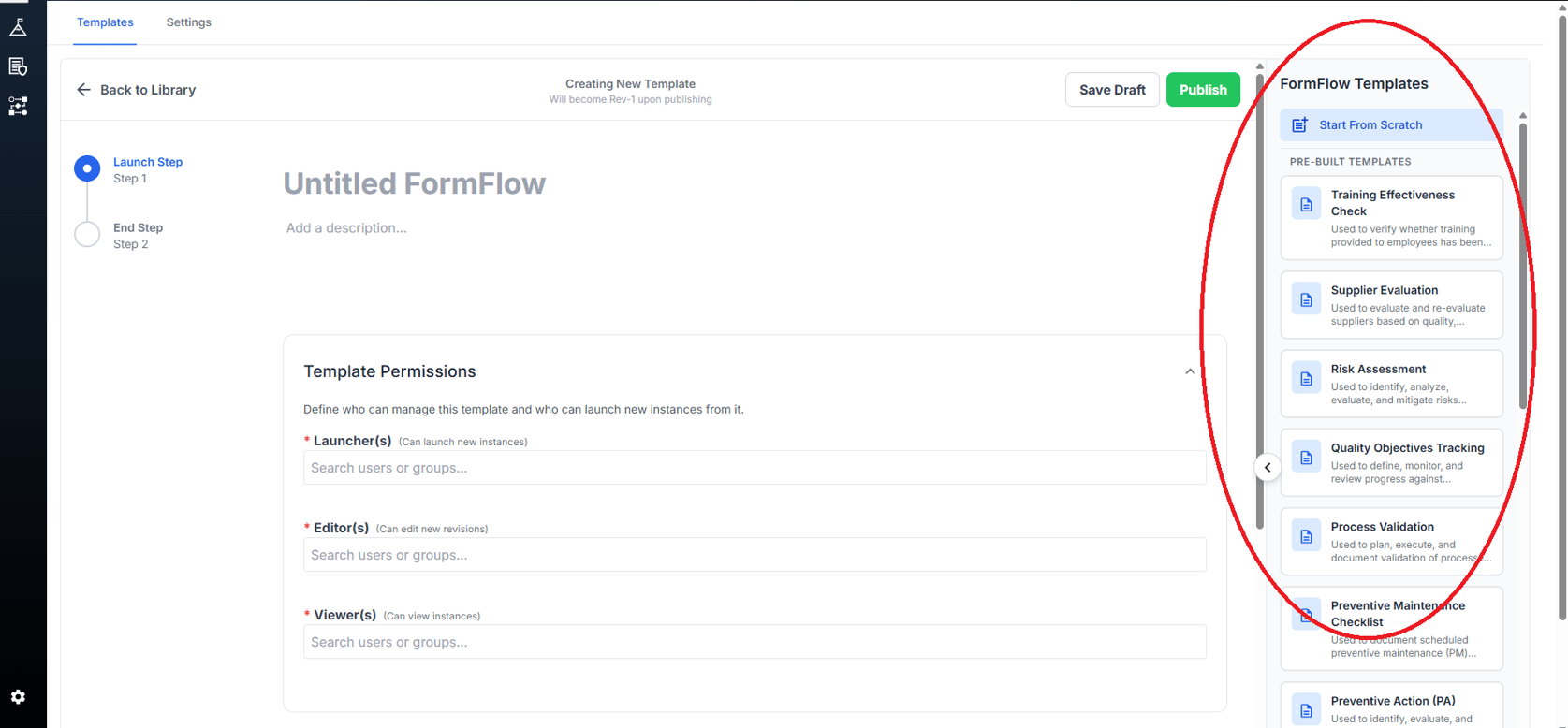 FormFlow Prebuilt Templates